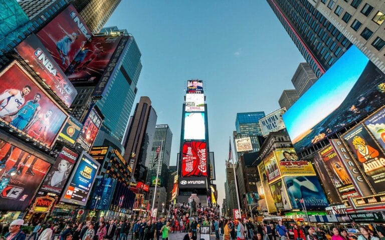 Times Square or the heart of New York?